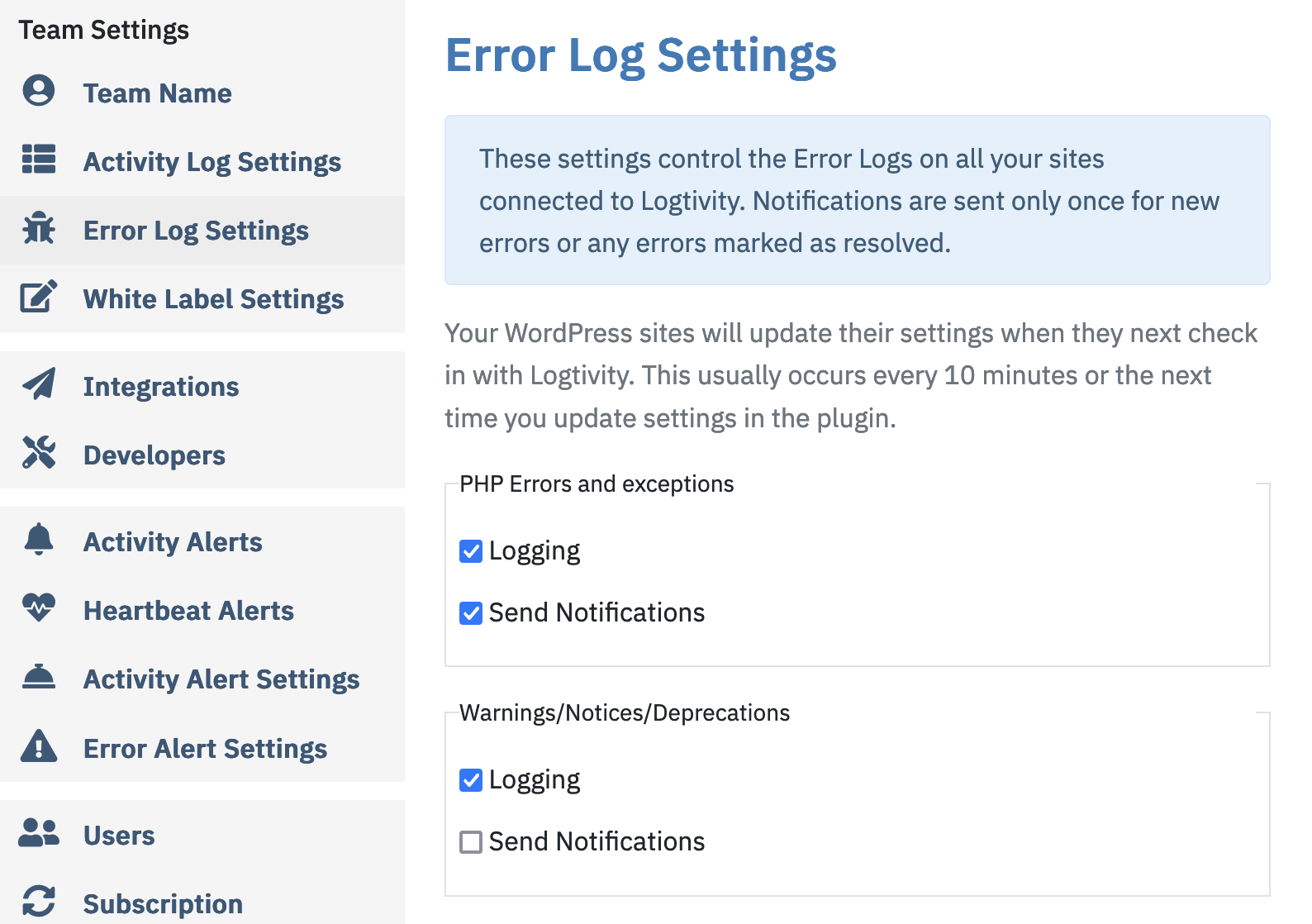 What Errors Does Logtivity Record? - Logtivity