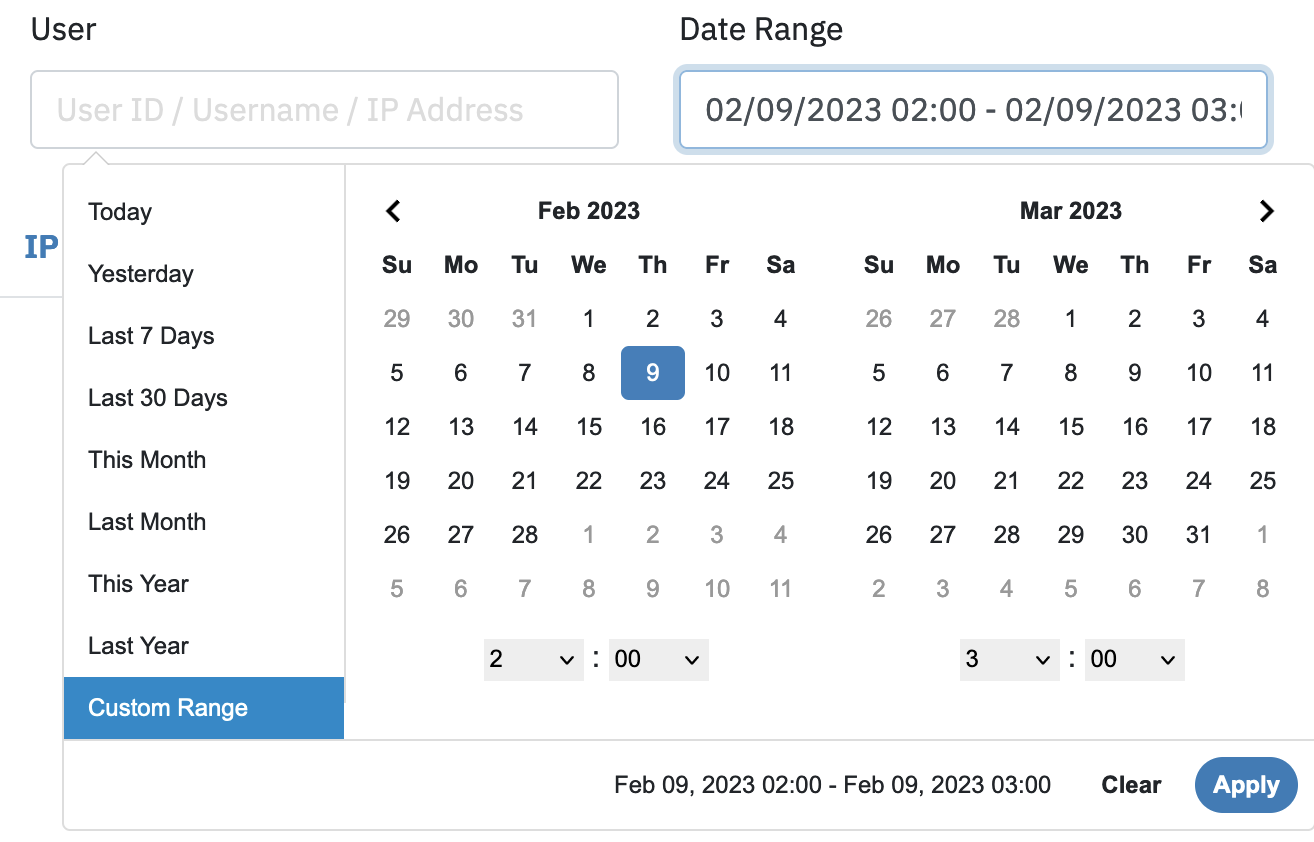 Improved Search and Filters for Activity Logs - Logtivity