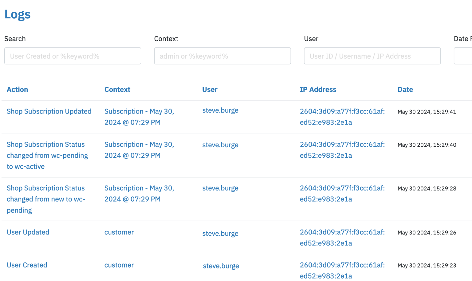 WooCommerce Activity Log and Error Log - Logtivity